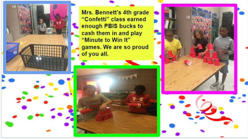 "Confetti" Kids play Minute to Win It Games | Center Elementary School