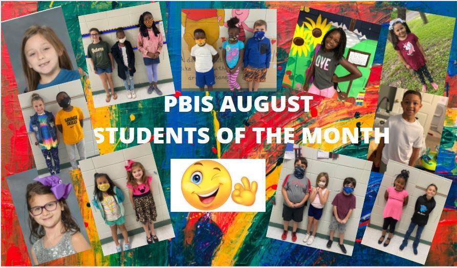 Center Elementary Celebrates August PBIS Students of the Month | Center ...