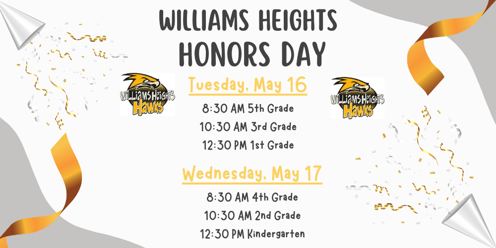 Williams Heights Honors Day | Williams Heights Elementary School