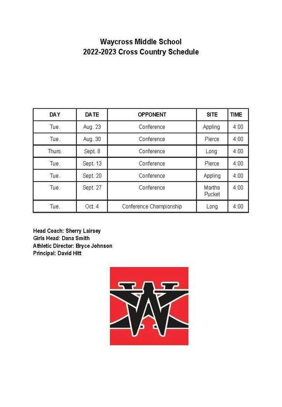 Fall Sports Schedules | Waycross Middle School